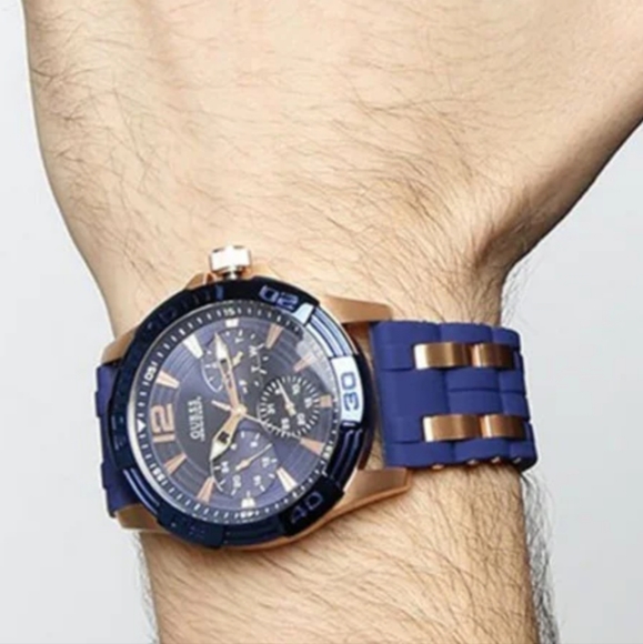 G by Guess | Accessories | Guess Gents Multi Dial Silicone Strap Watch ...